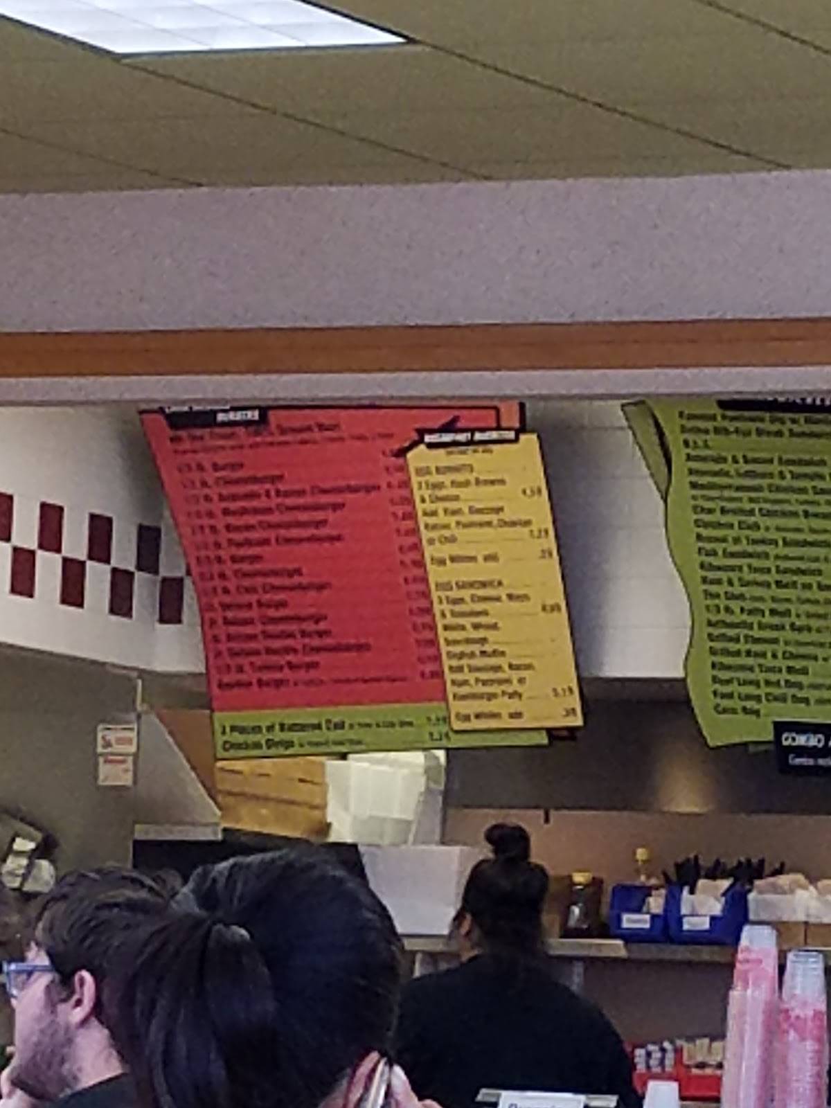 Menu at Everest Burgers restaurant, Santa Clarita