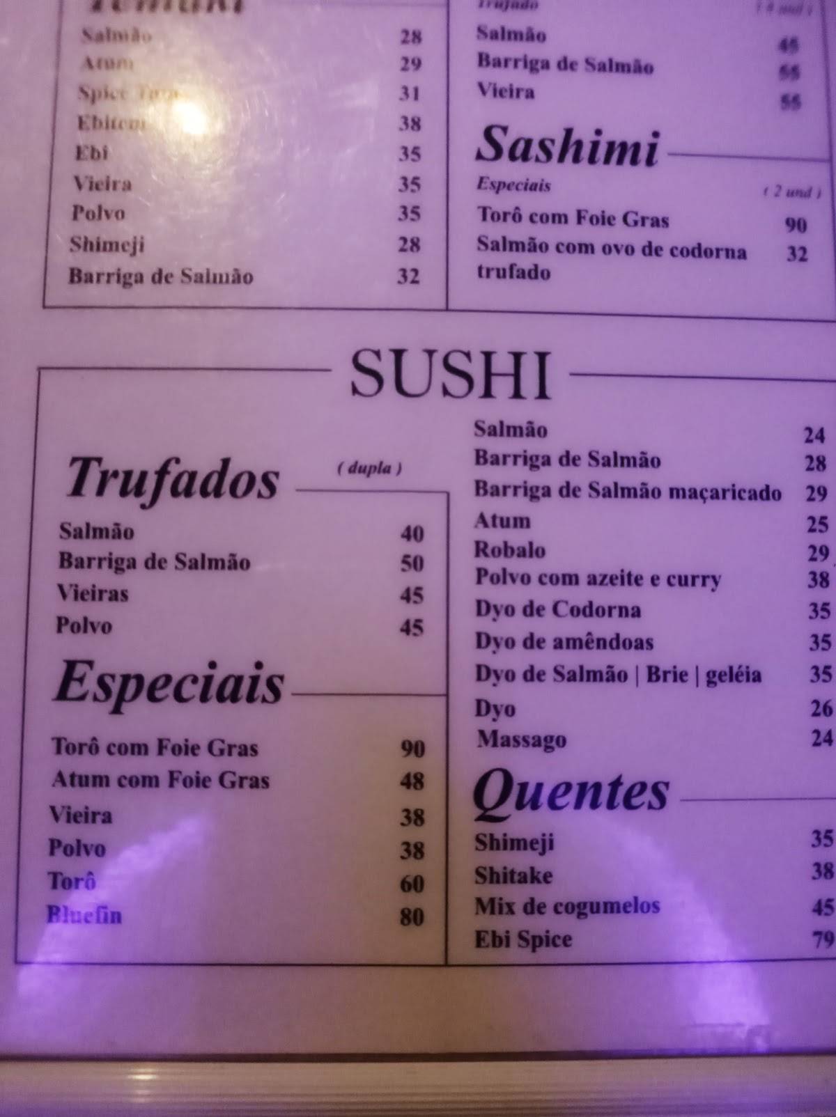 Menu em Terrazza Rooftop restaurante, São Paulo