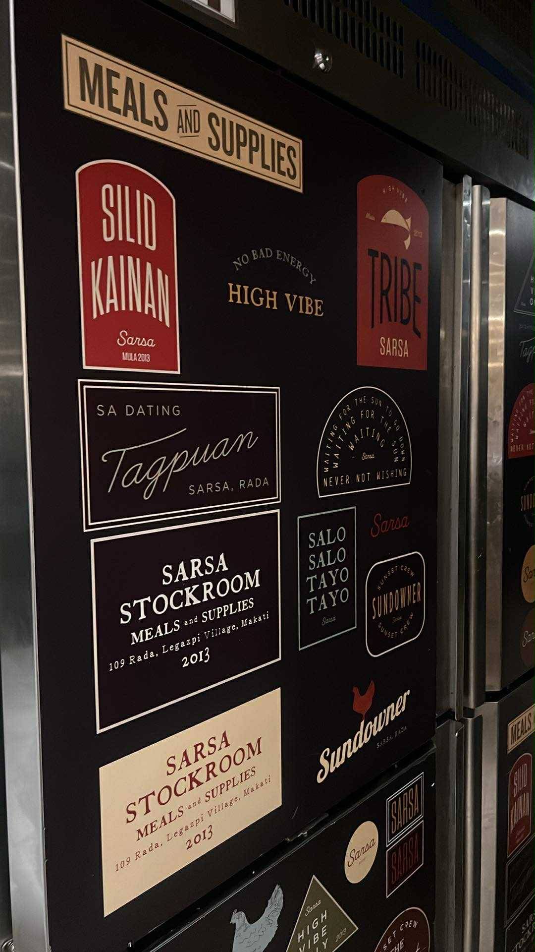 Menu at Sarsá Kitchen + Bar, Makati, 109 Rada
