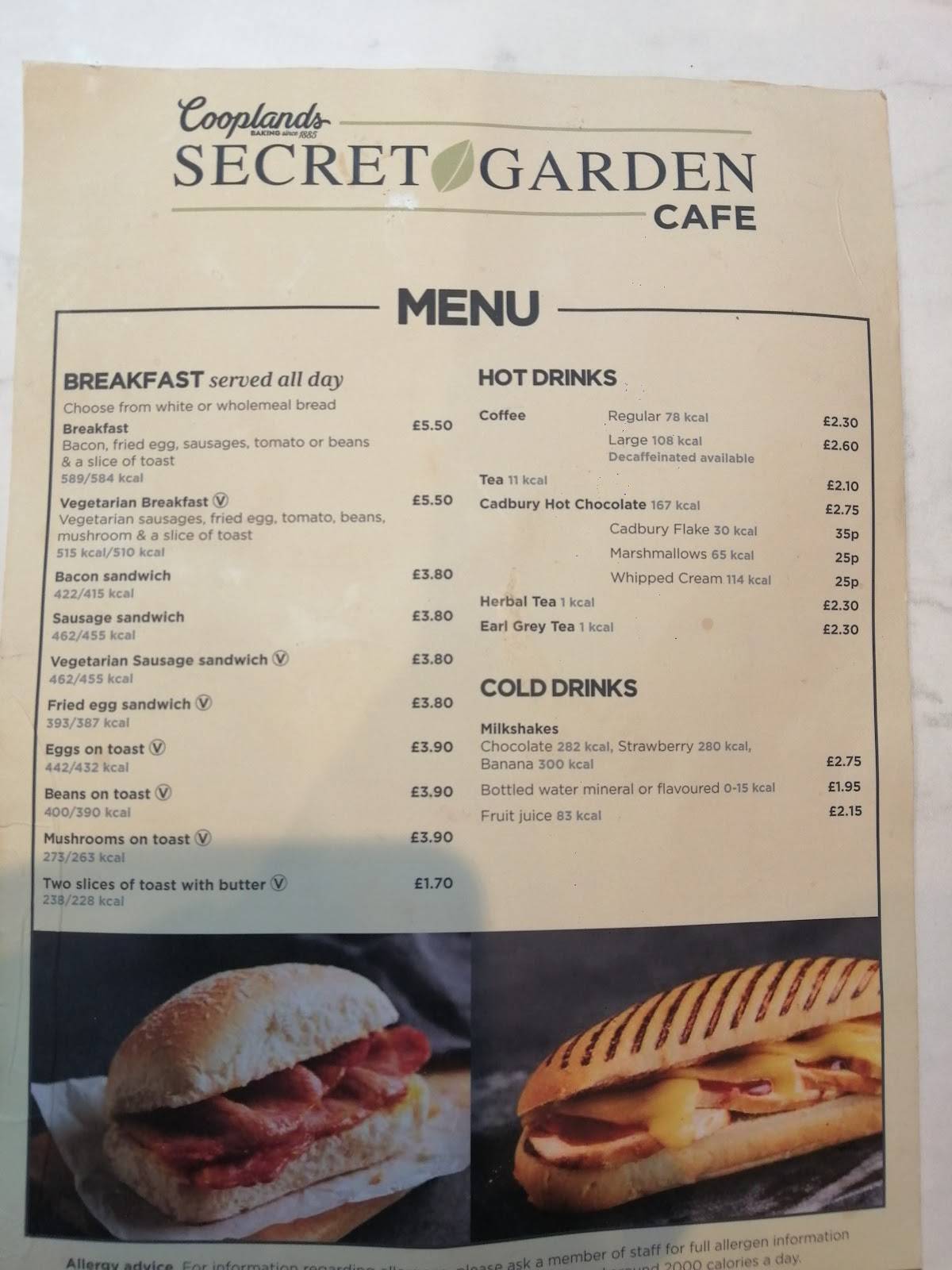 Menu at Secret Garden Bar Cafe, Hanoi, Lô 39 (TT4) đường đỗ đình thiện ...