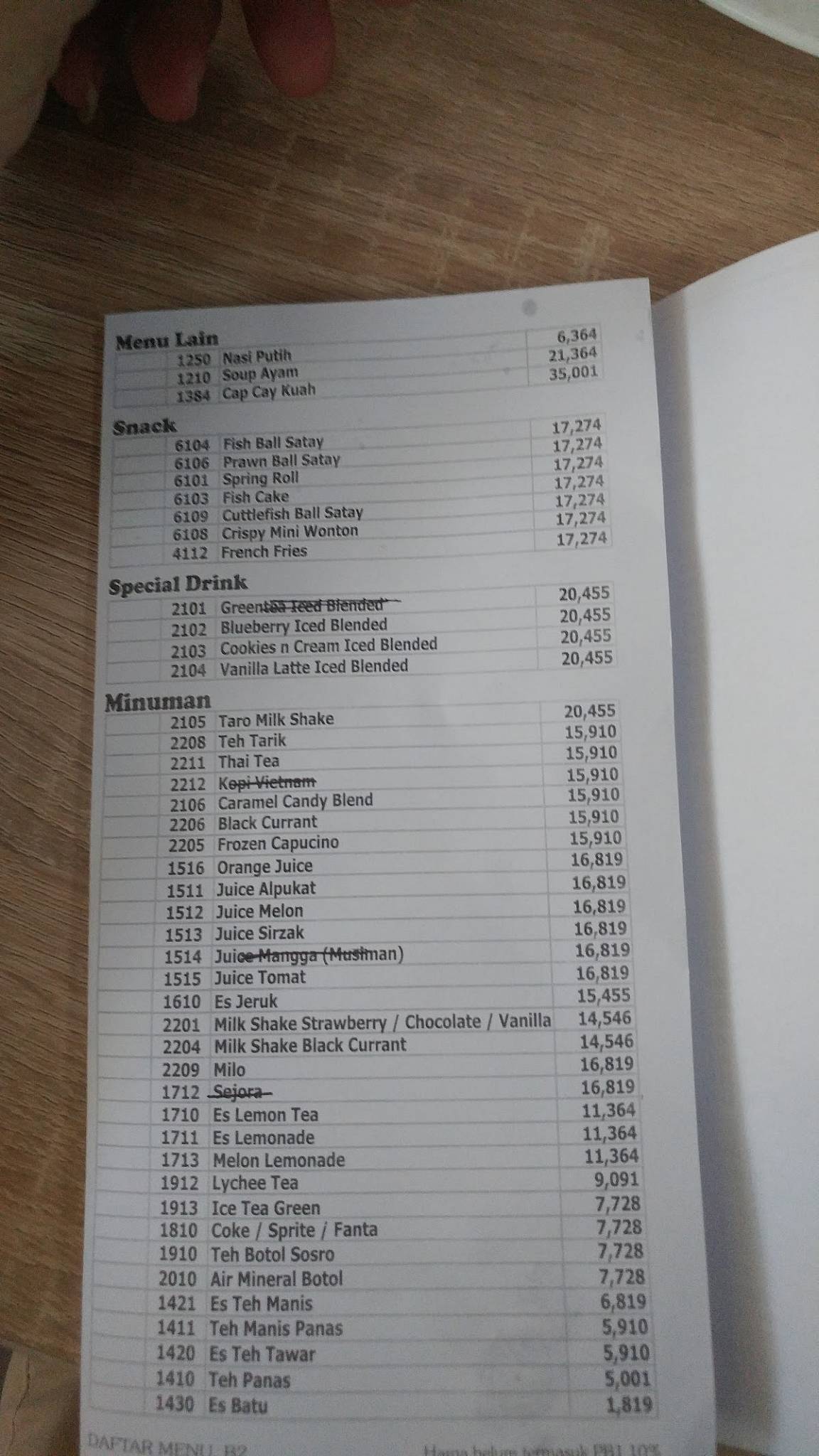 Menu at Solaria restaurant, Semarang, Solaria Java Supermall Lantai 3 ...