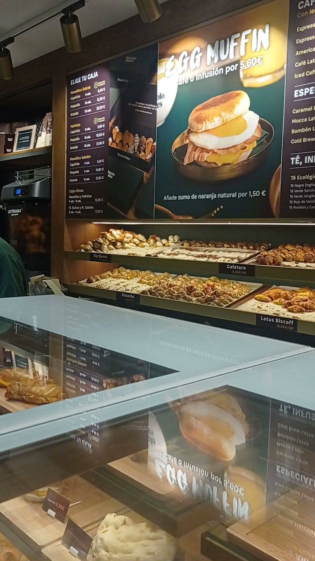 Carta del café Manolo Bakes, Sevilla, Av. del la República Argentina