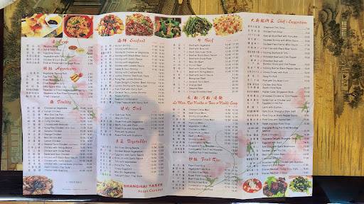 Menu at Shanghai Taste restaurant, Rockville