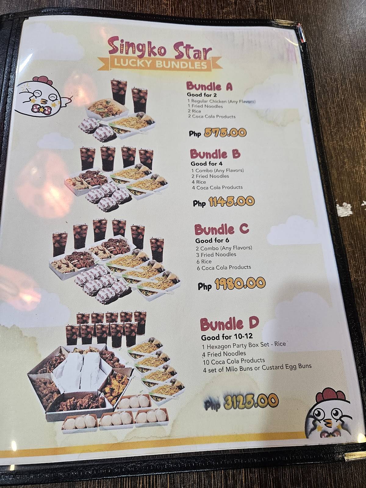 Menu at Shiok Shiok Singaporean Restaurant, Quezon City