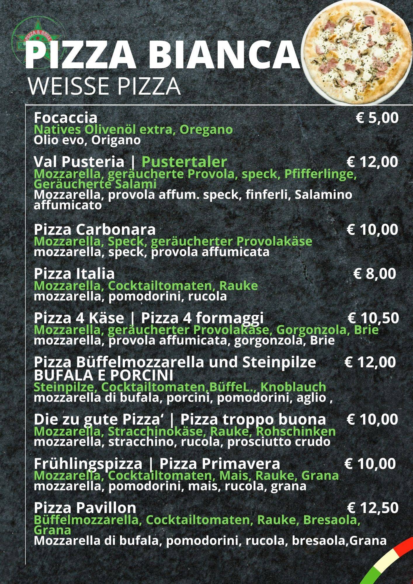 Speisekarte von Simos Firehouse restaurant, Bruneck