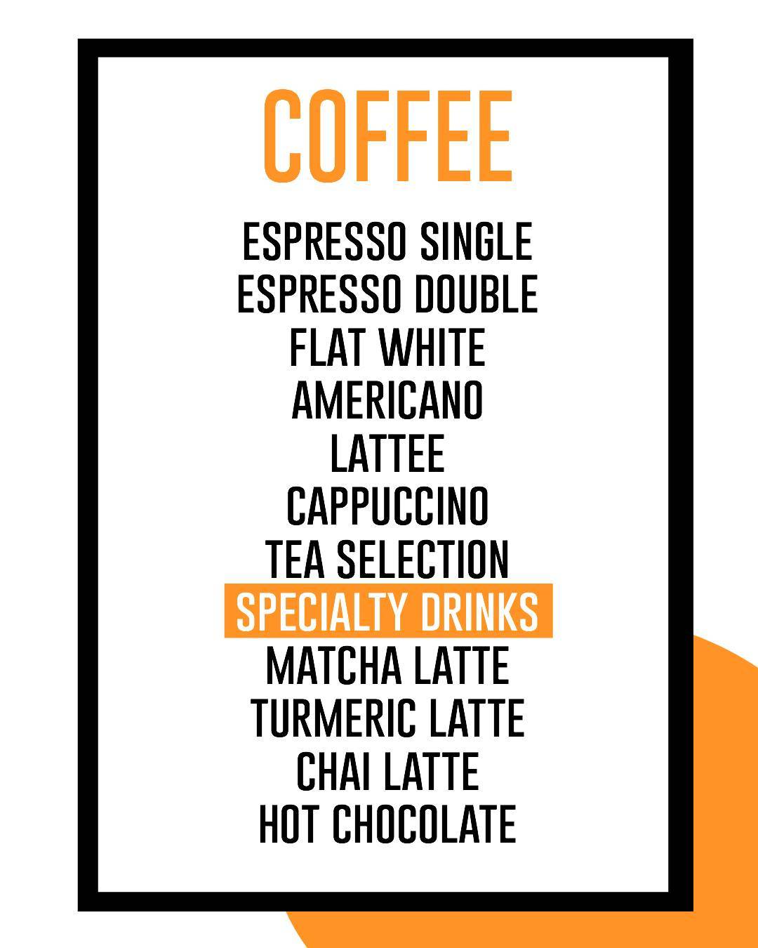 Menu at Simple Health Kitchen restaurant, London, 73A Watling St