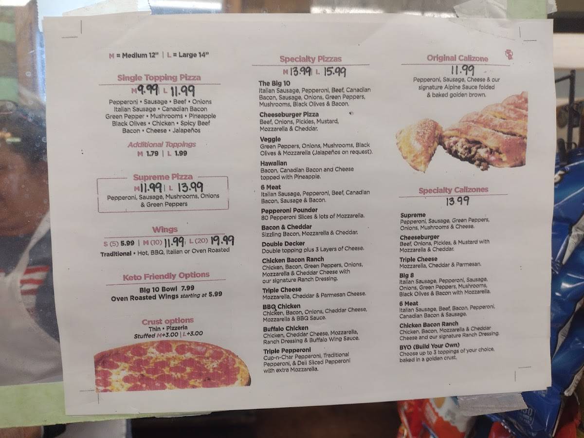 Menu at Simple Simon's Pizza pizzeria, Beggs, 103 N Broadway St Ave