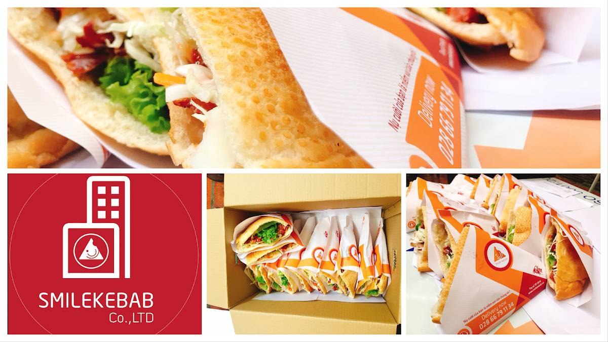 Menu at Smile Kebab restaurant, Ho Chi Minh City, 260/4/27 Nguyễn Thái Bình