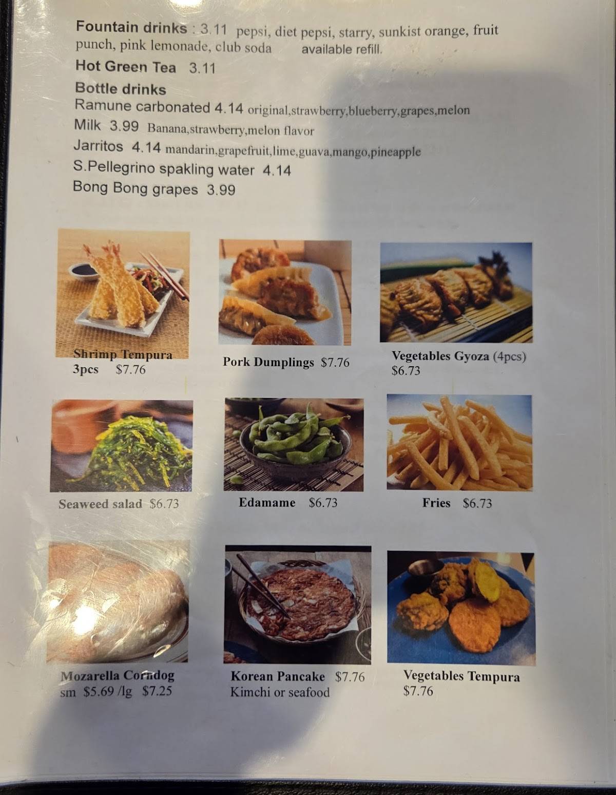Menu at Soo Cafe RALEIGH, Raleigh