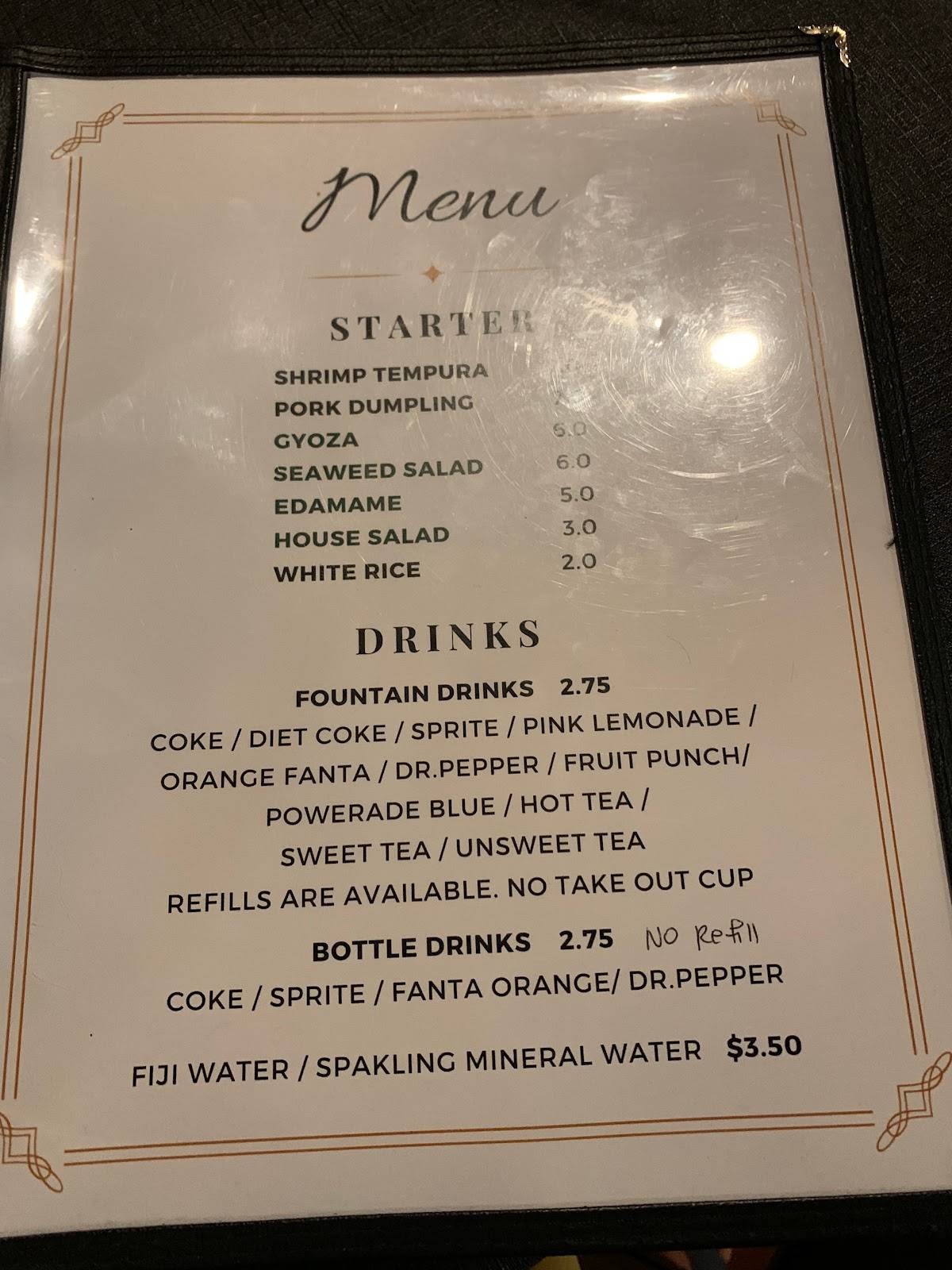 Menu at Soo Cafe RALEIGH, Raleigh