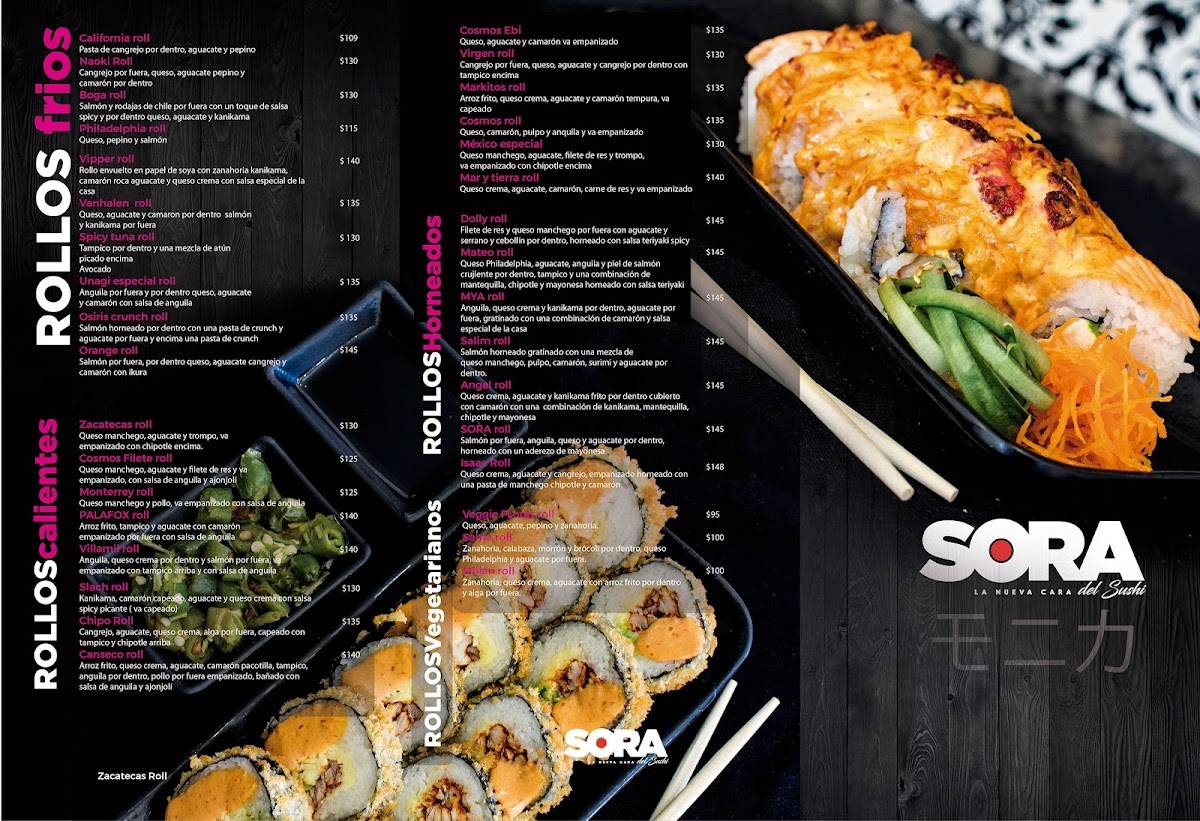 Carta del restaurante Sora Sushi (Suc Guadalupe), Guadalupe