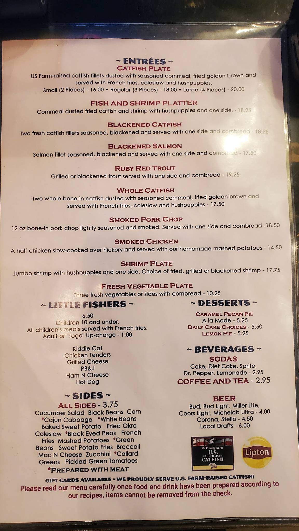 Menu at Soul Fish Cafe, Germantown, Village Shops Dr