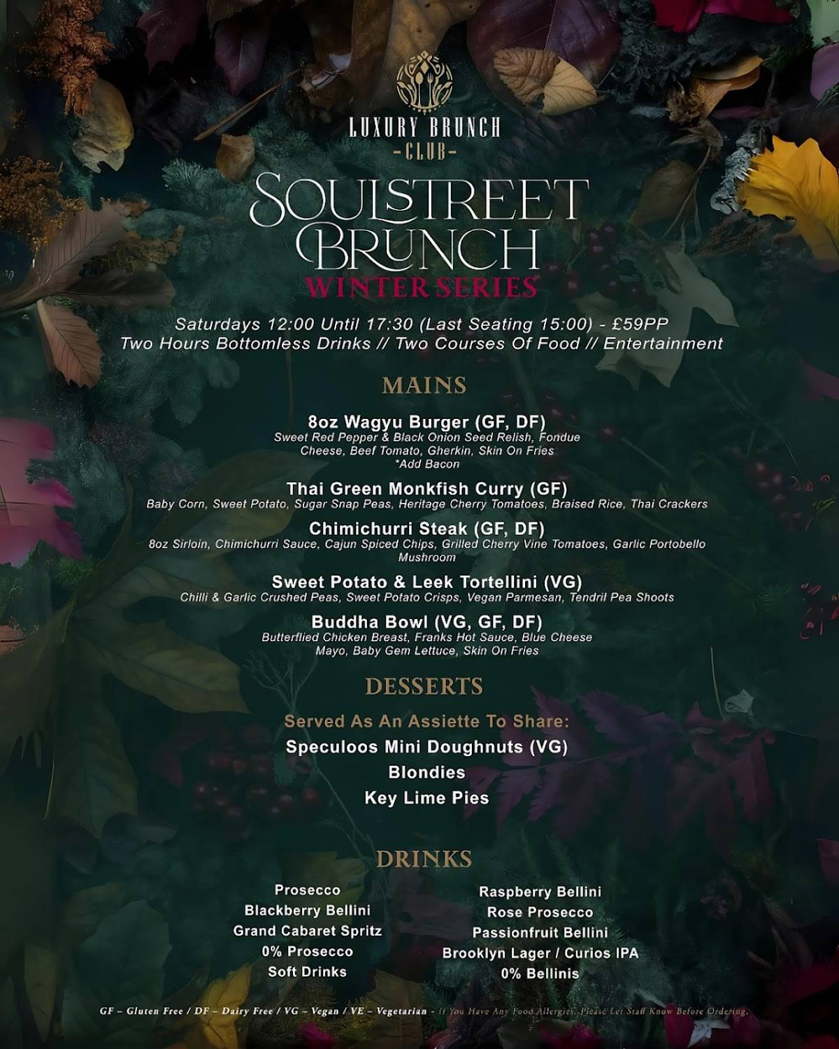 Menu at Soul Street Sidcup restaurant, Sidcup