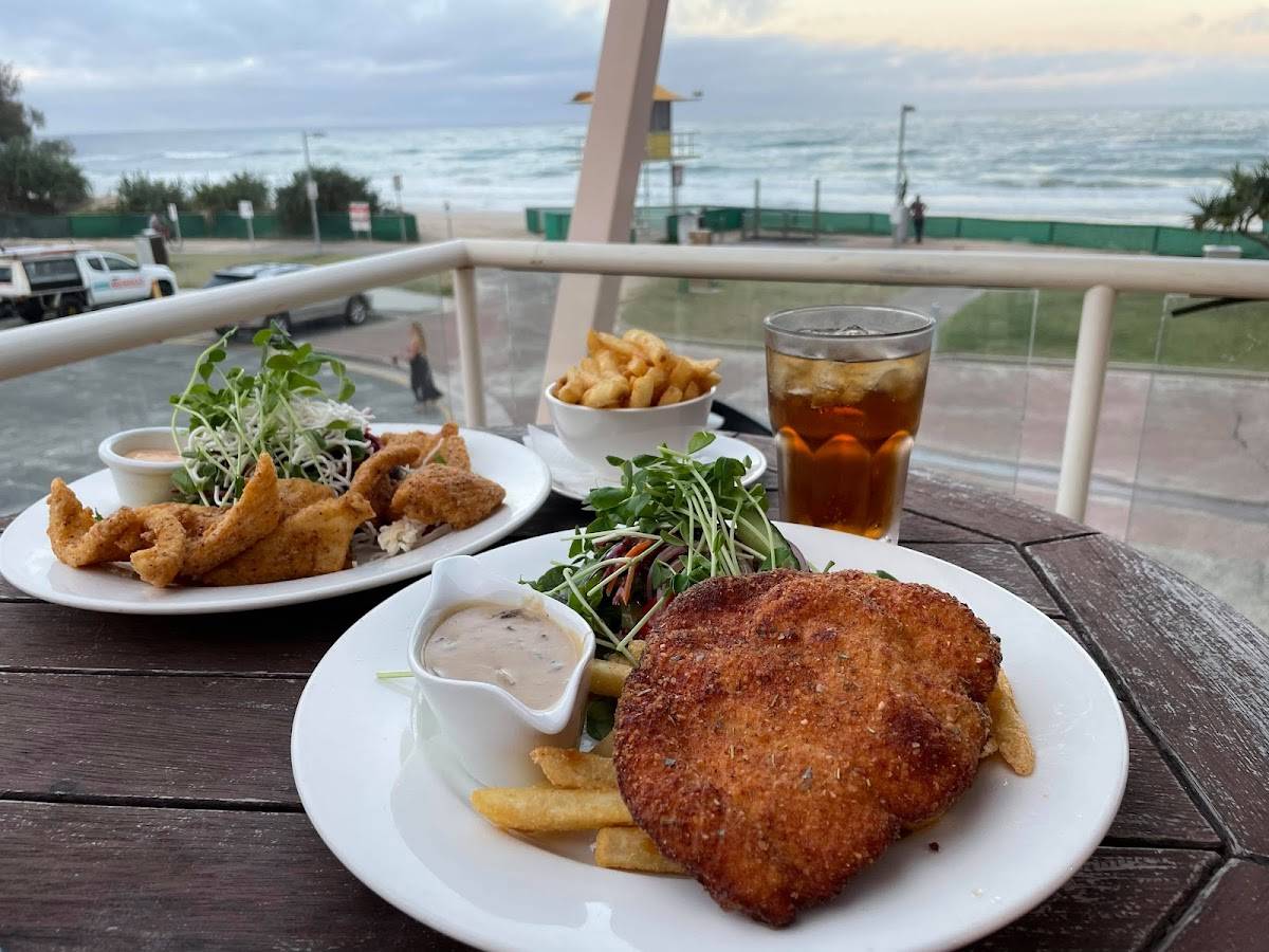 Menu at Southport Surf Life Saving Club, Main Beach