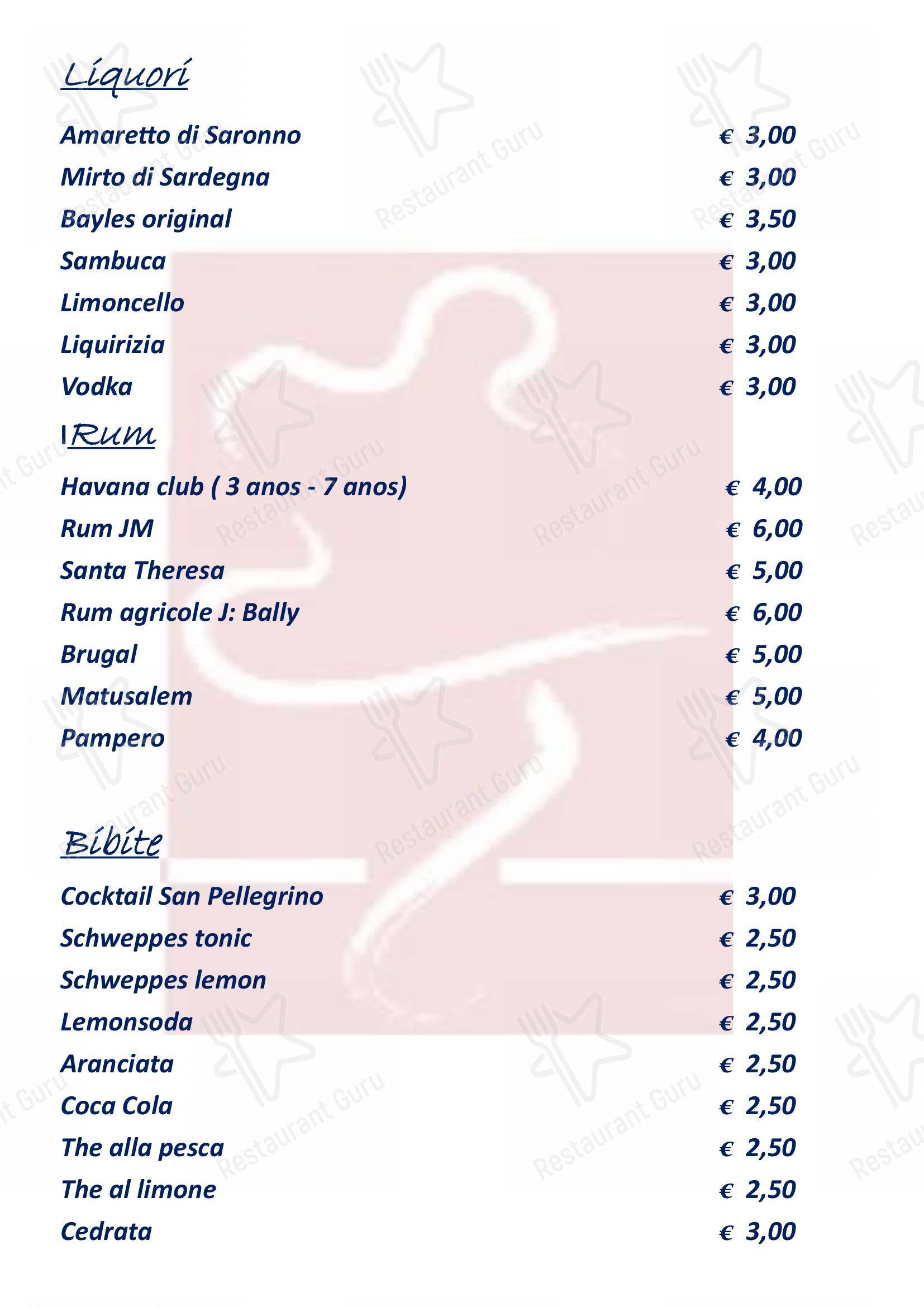 Menu da Spirito Divino pub & bar, Termoli, Largo Piè di Castello