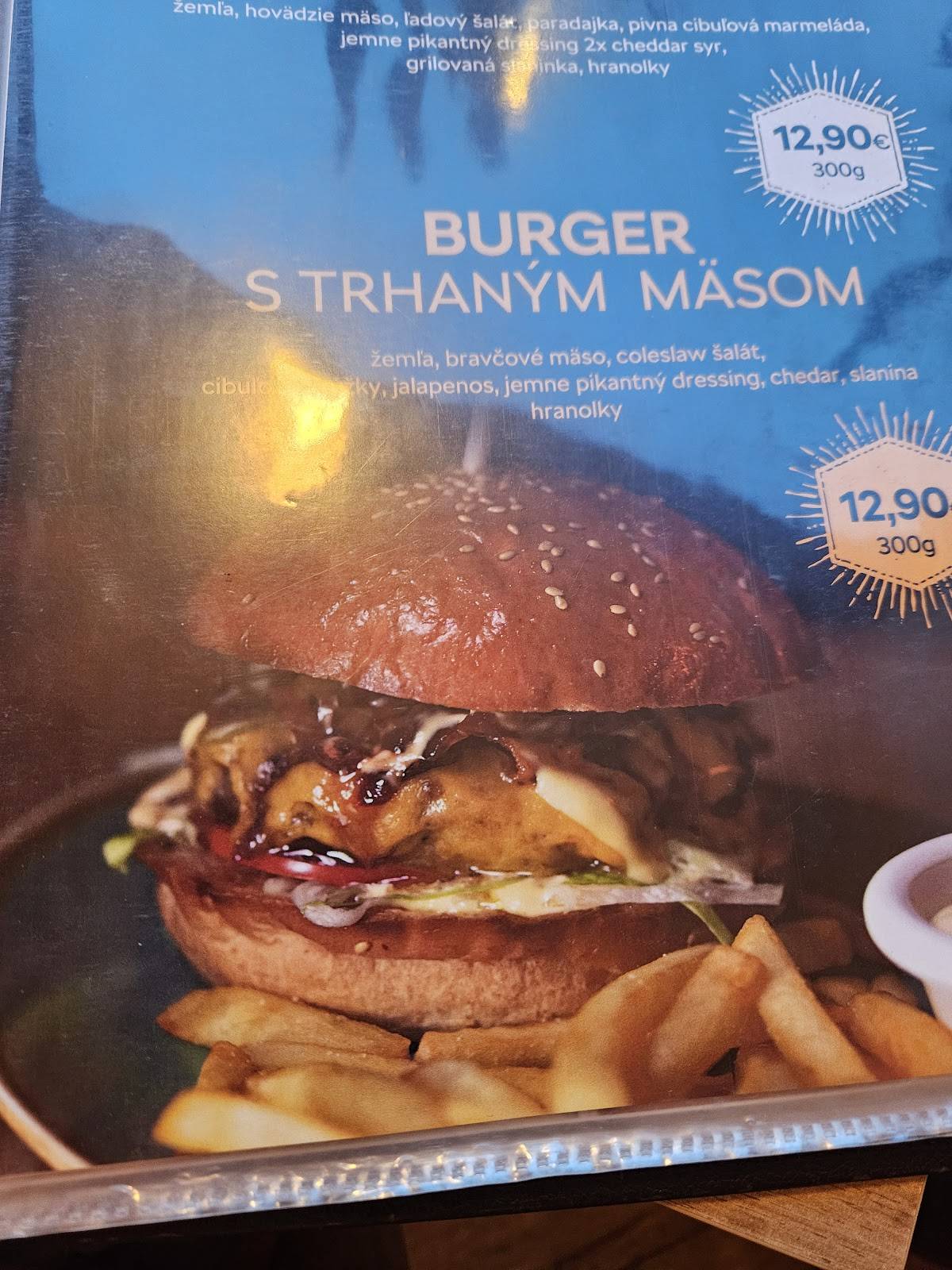 Menu at Reštaurácia Zbrojnoš restaurant, Spišská Nová Ves