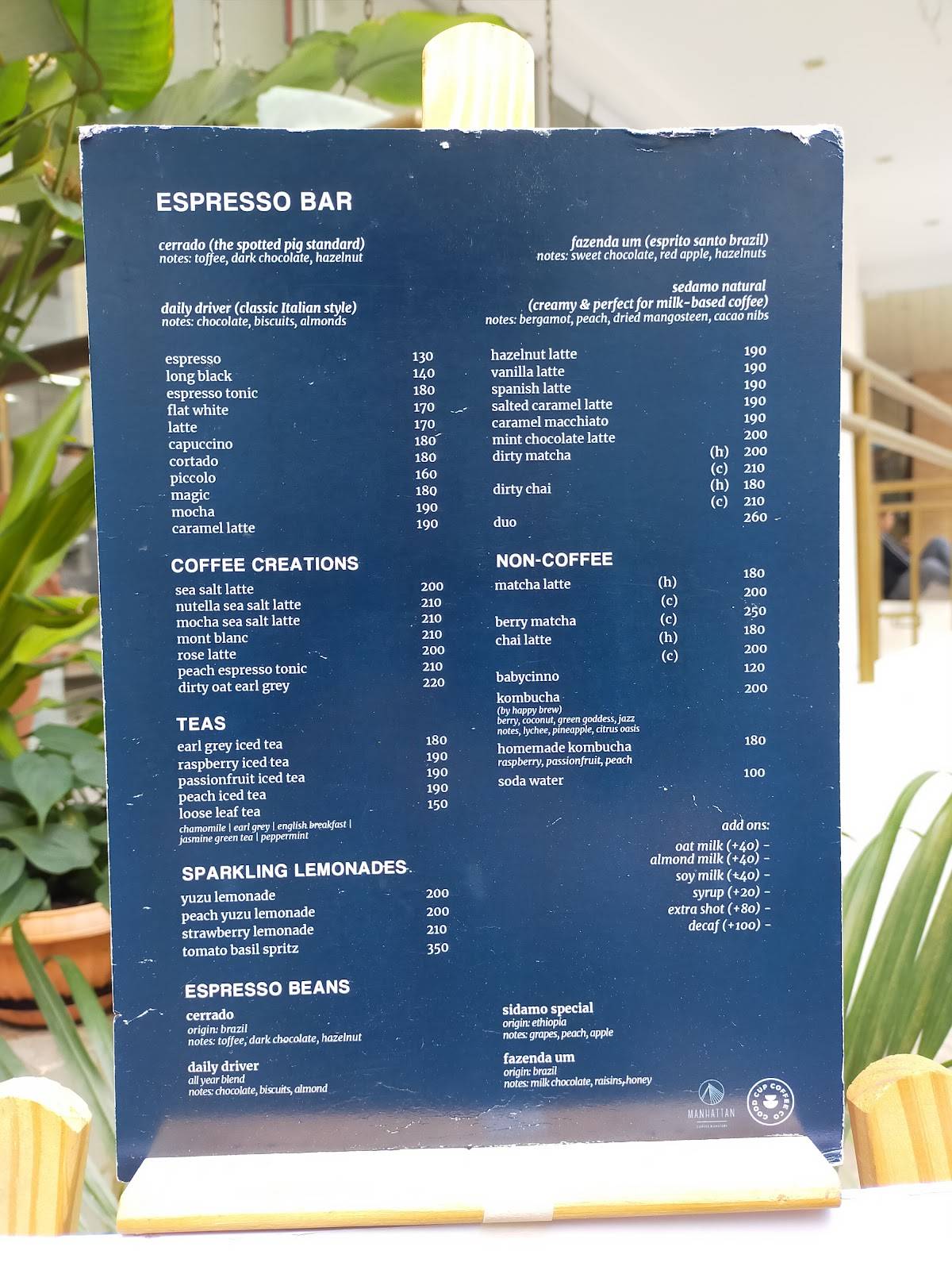 Menu at Spotted Pig Cafe Esteban, Makati