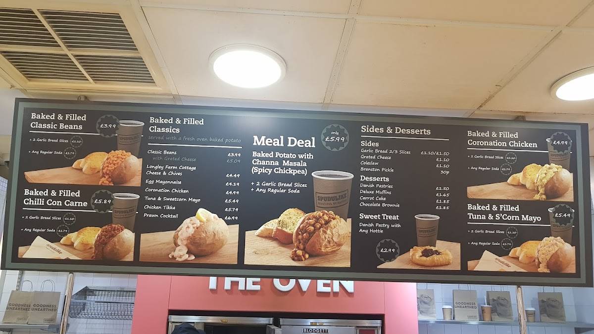 Menu at Spud U Like - Brighton fast food, Brighton, 9 Russell Pl