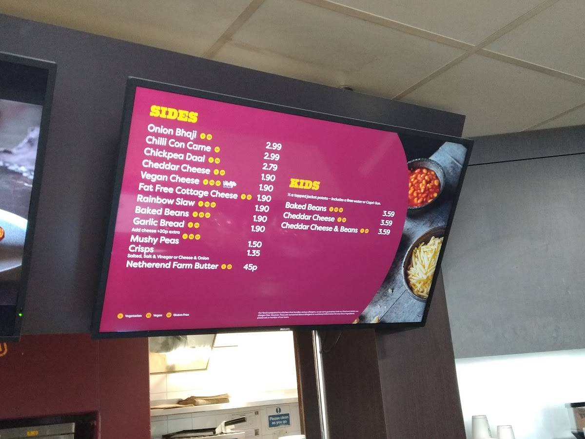 Menu at SpudULike By James Martin fast food, Plymouth