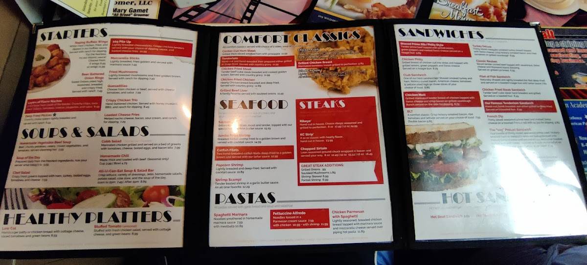Menu at Square 109 Restaurant & Bar, Clinton