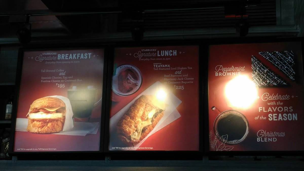 Menu at Starbucks Metroplaza Dagupan cafe, Dagupan, AB Fernandez Ave