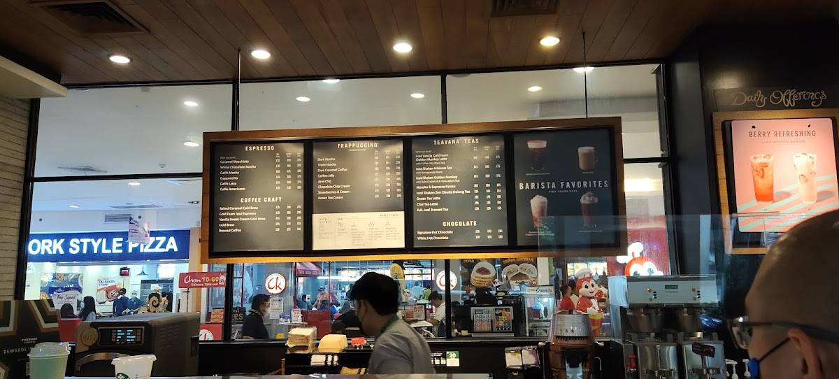 Menu at Starbucks Waltermart Chino Roces, Makati, Walter Mart
