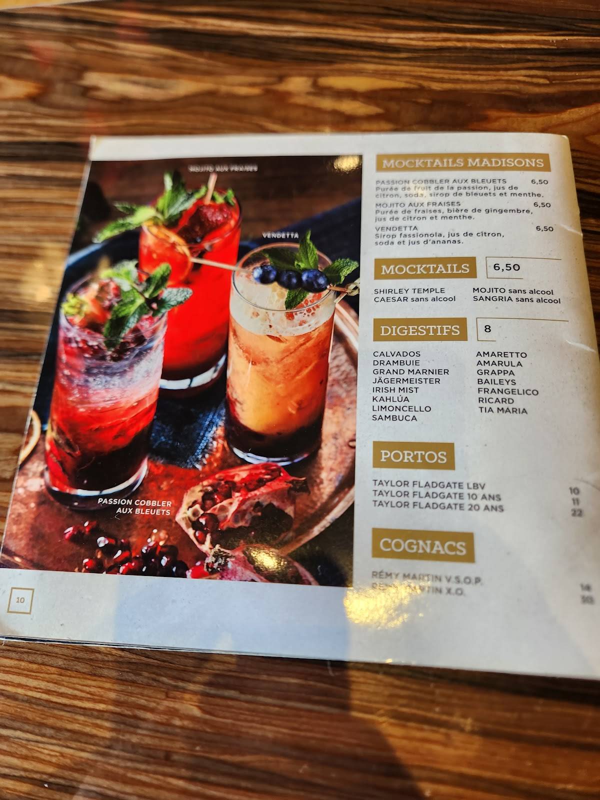 Menu au Madisons Restaurant & Bar, Saint-Bruno-de-Montarville, Bd des ...