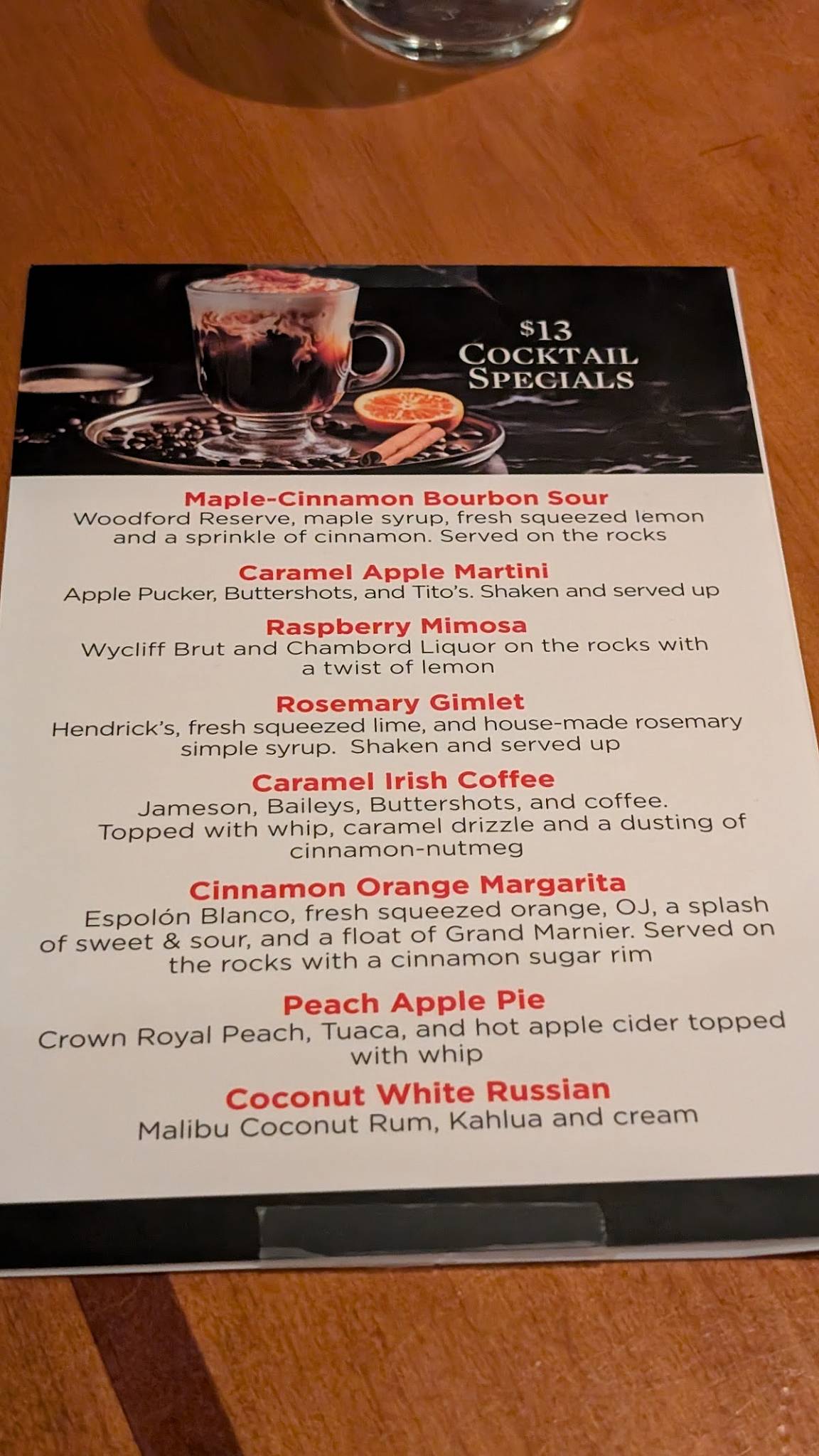 Menu at Sayler's Old Country Kitchen steakhouse, Portland