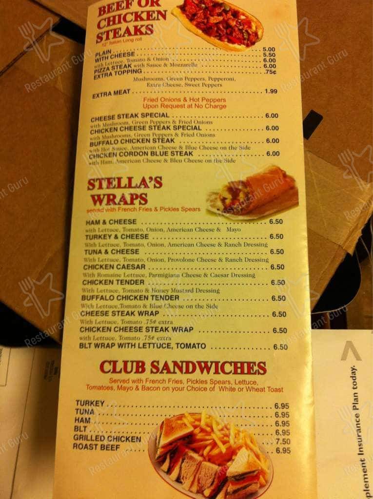 Menu at Stella Pizza pizzeria, Collingswood, 505 Haddon Ave