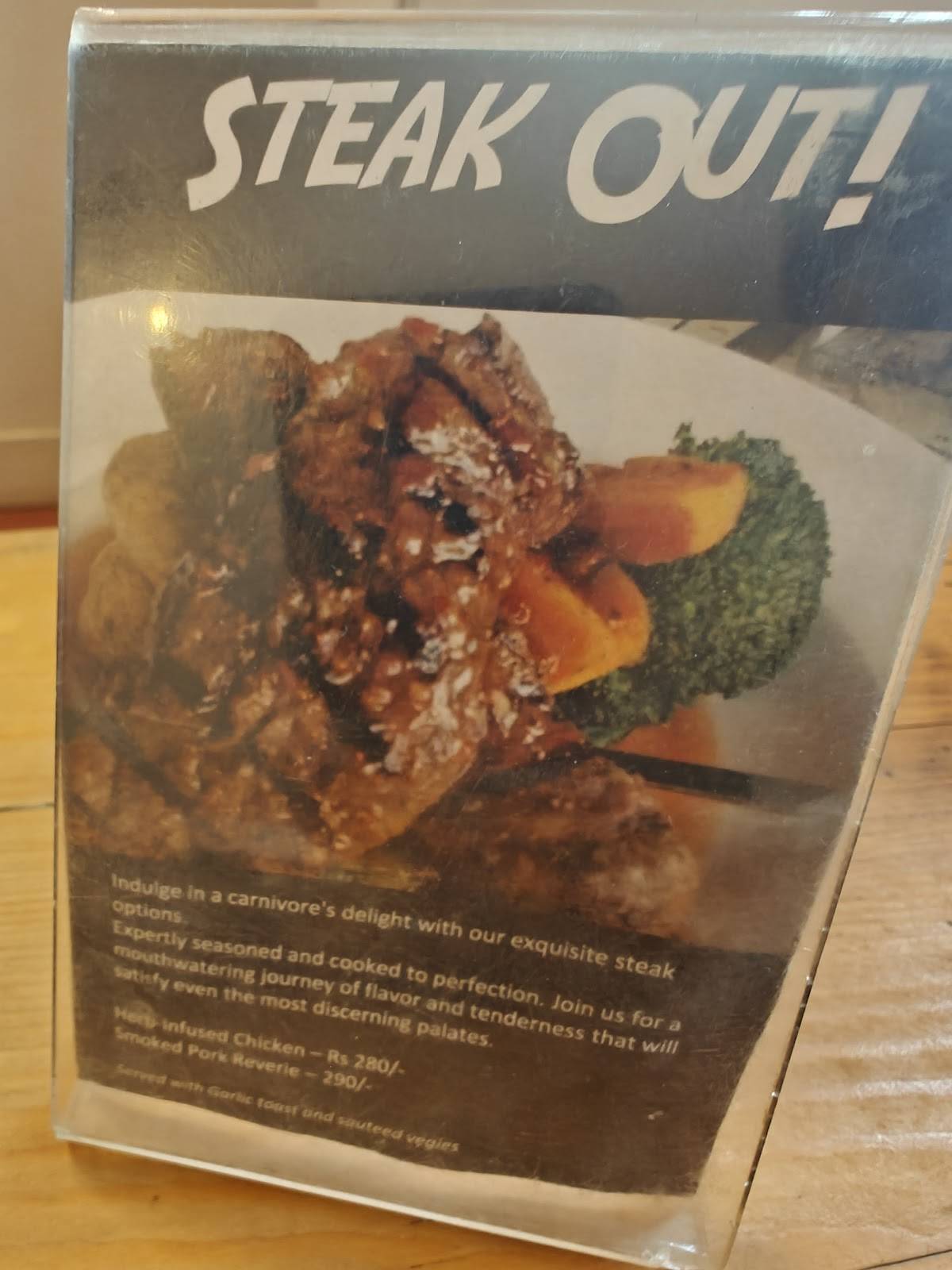 Menu at Story Coffee, Bengaluru