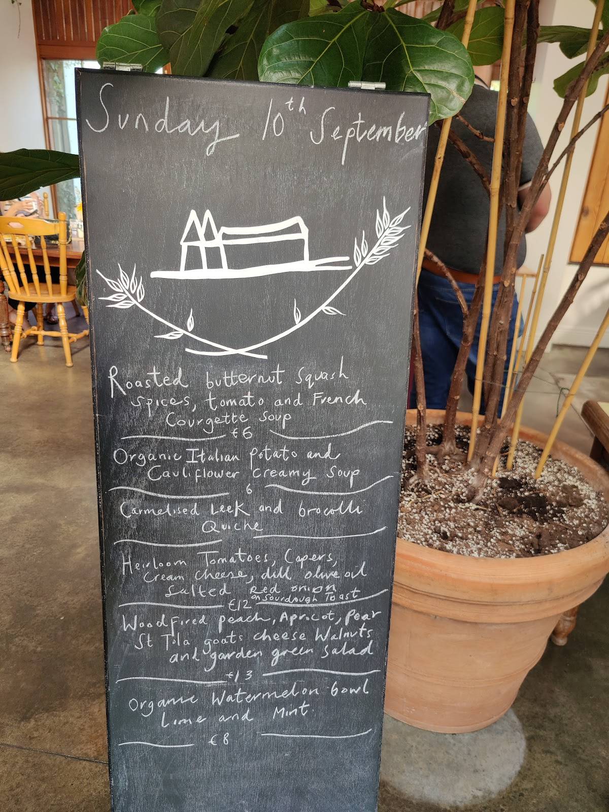 Menu at Strandfield cafe, Dundalk