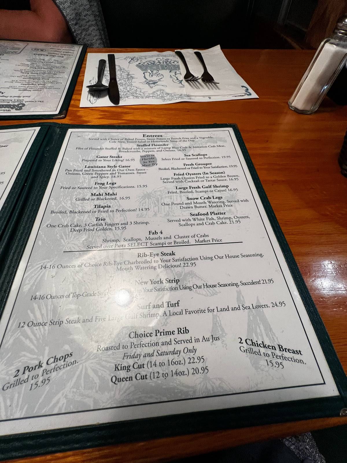Menu at Stumpknockers Restaurant, Hernando, SW State Rd 200