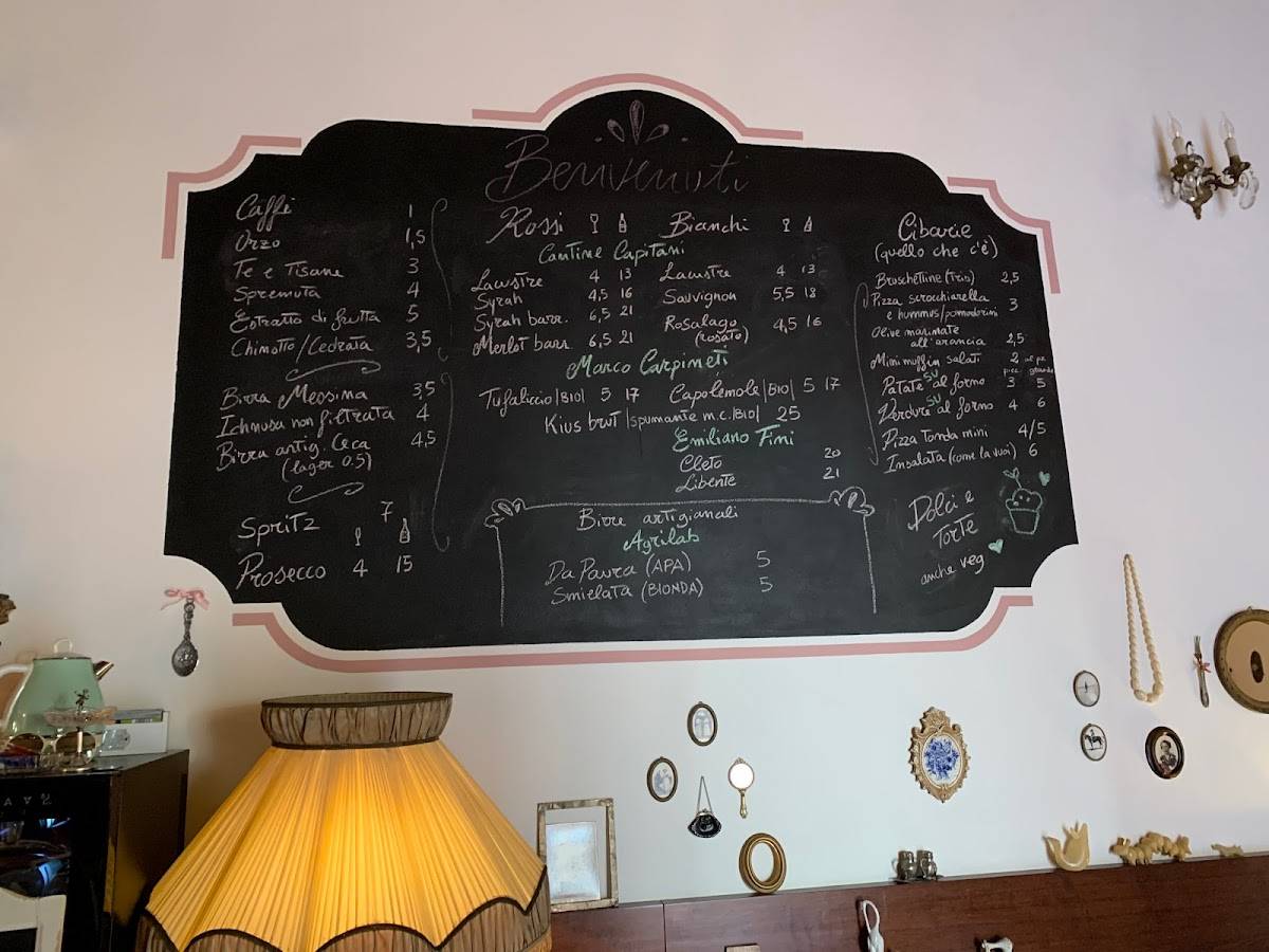 Menu da Su al forno disco bar, Roma