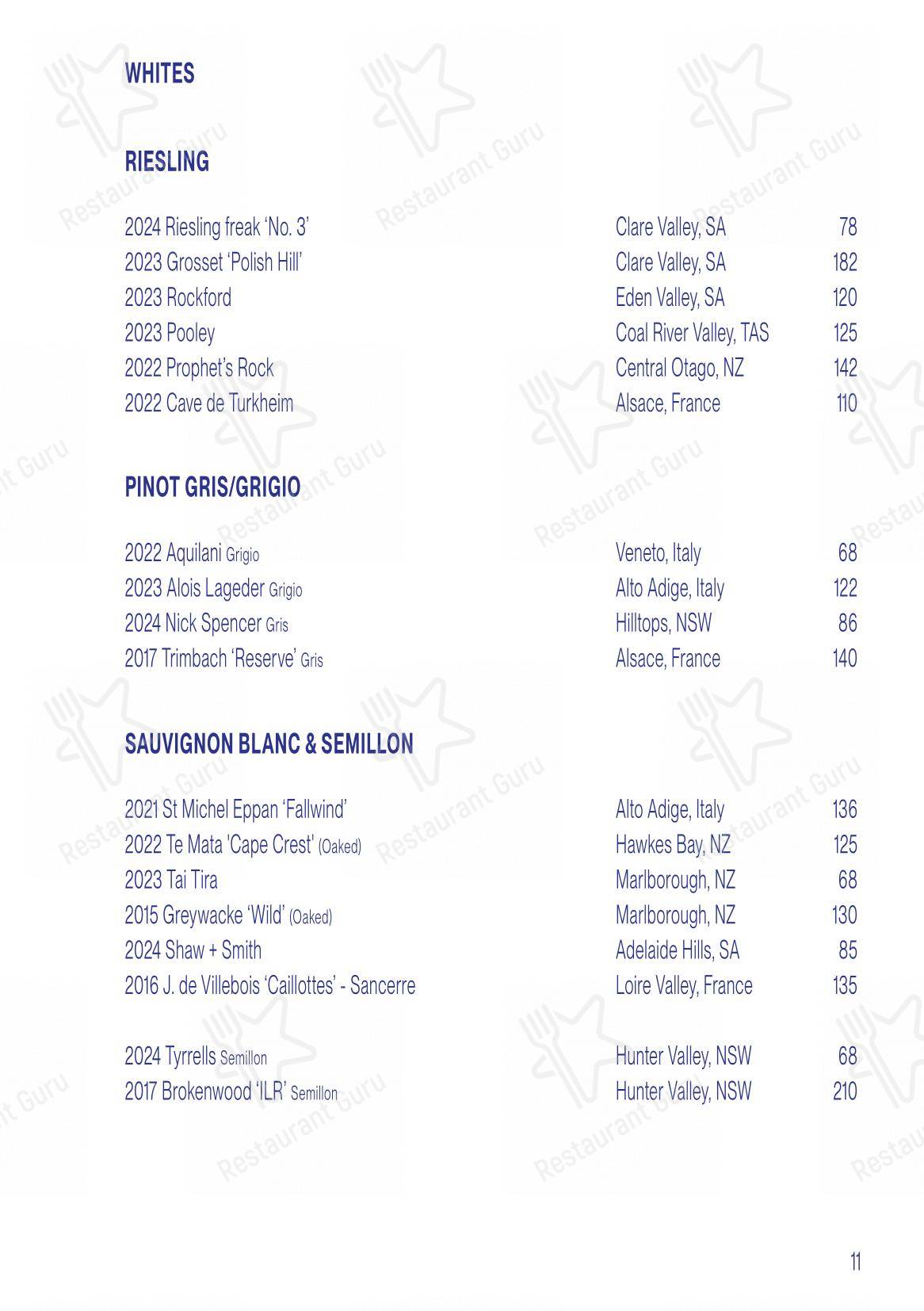 Menu at Summer Salt Restaurant, Cronulla, 66 Mitchell Rd
