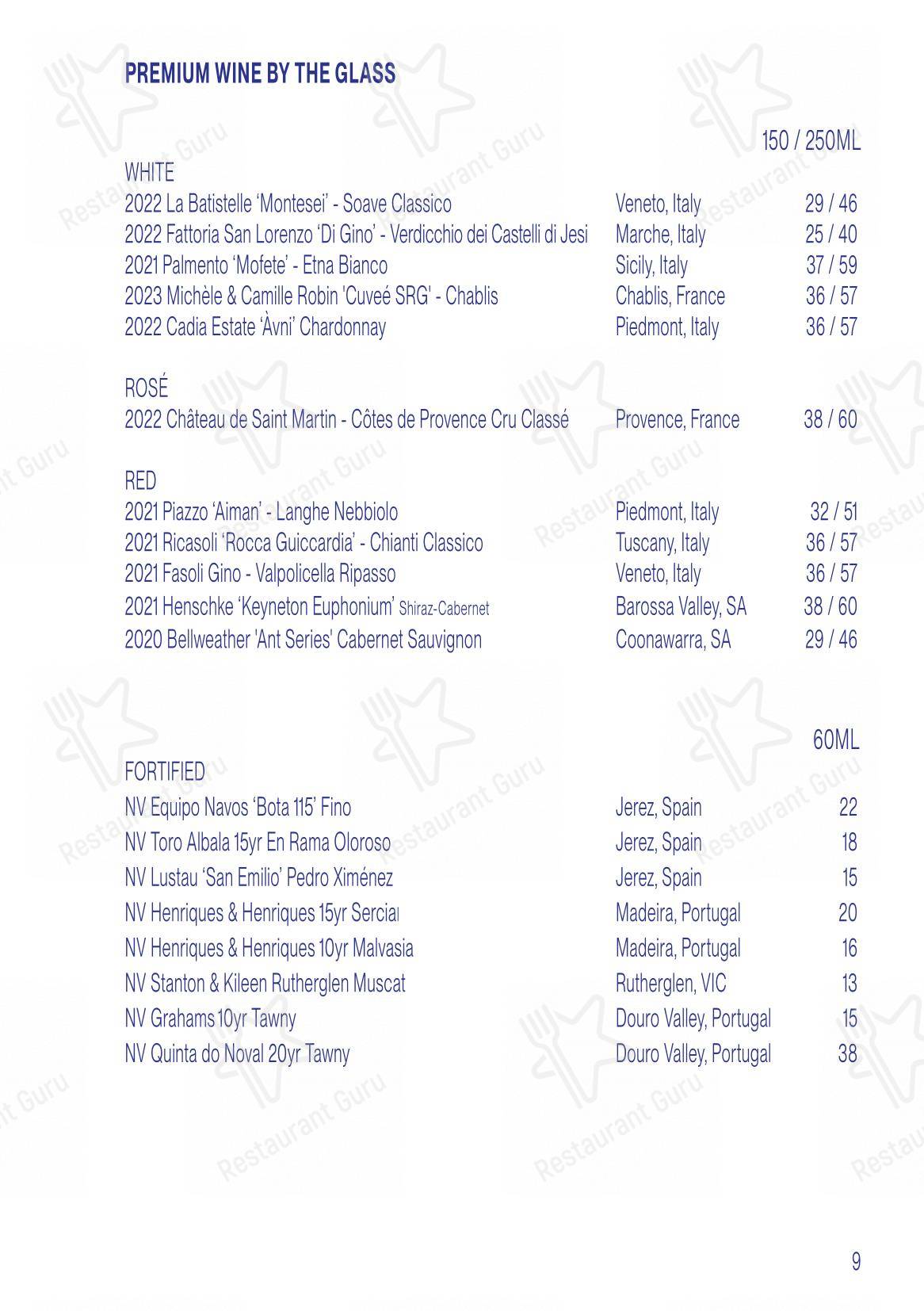 Menu at Summer Salt Restaurant, Cronulla, 66 Mitchell Rd