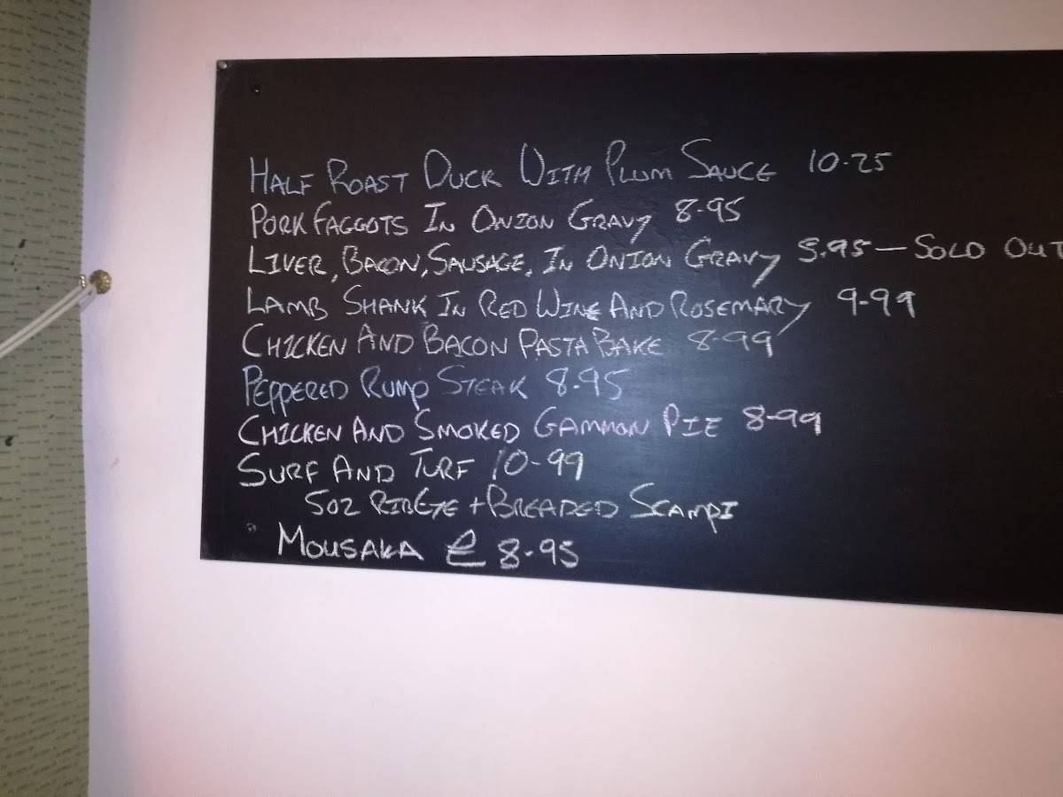 Menu at Summerhouse pub & bar, Boningale