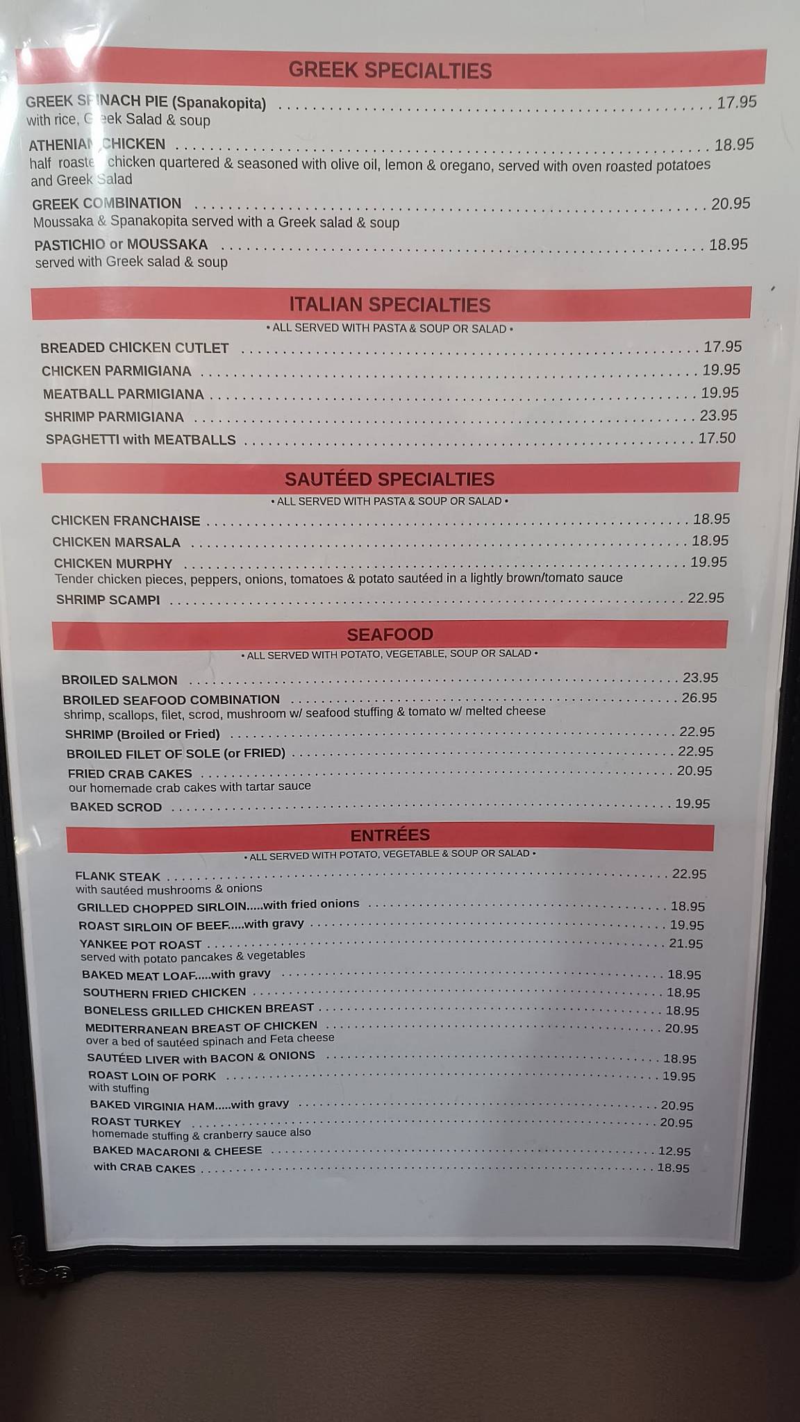 Menu at Summit West Diner restaurant, Denville, 324 US-46