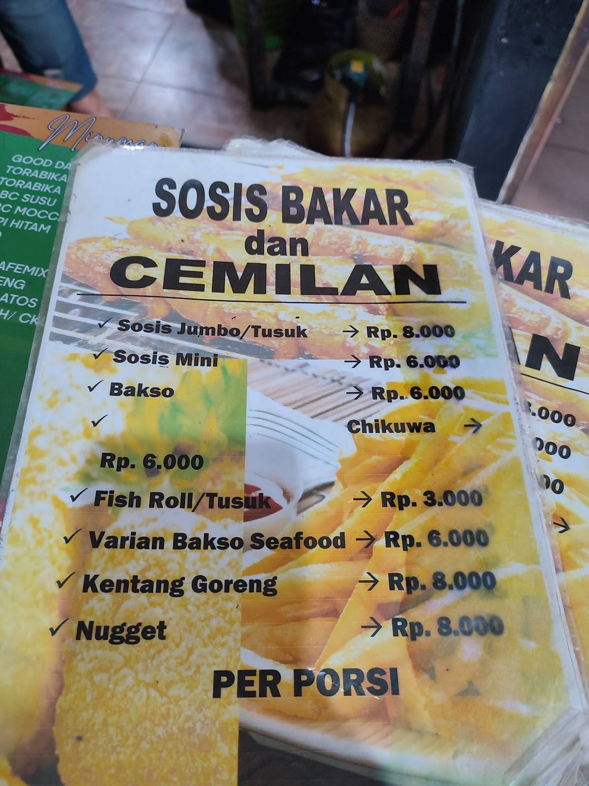Menu at Burjo one way 1 restaurant, Surakarta