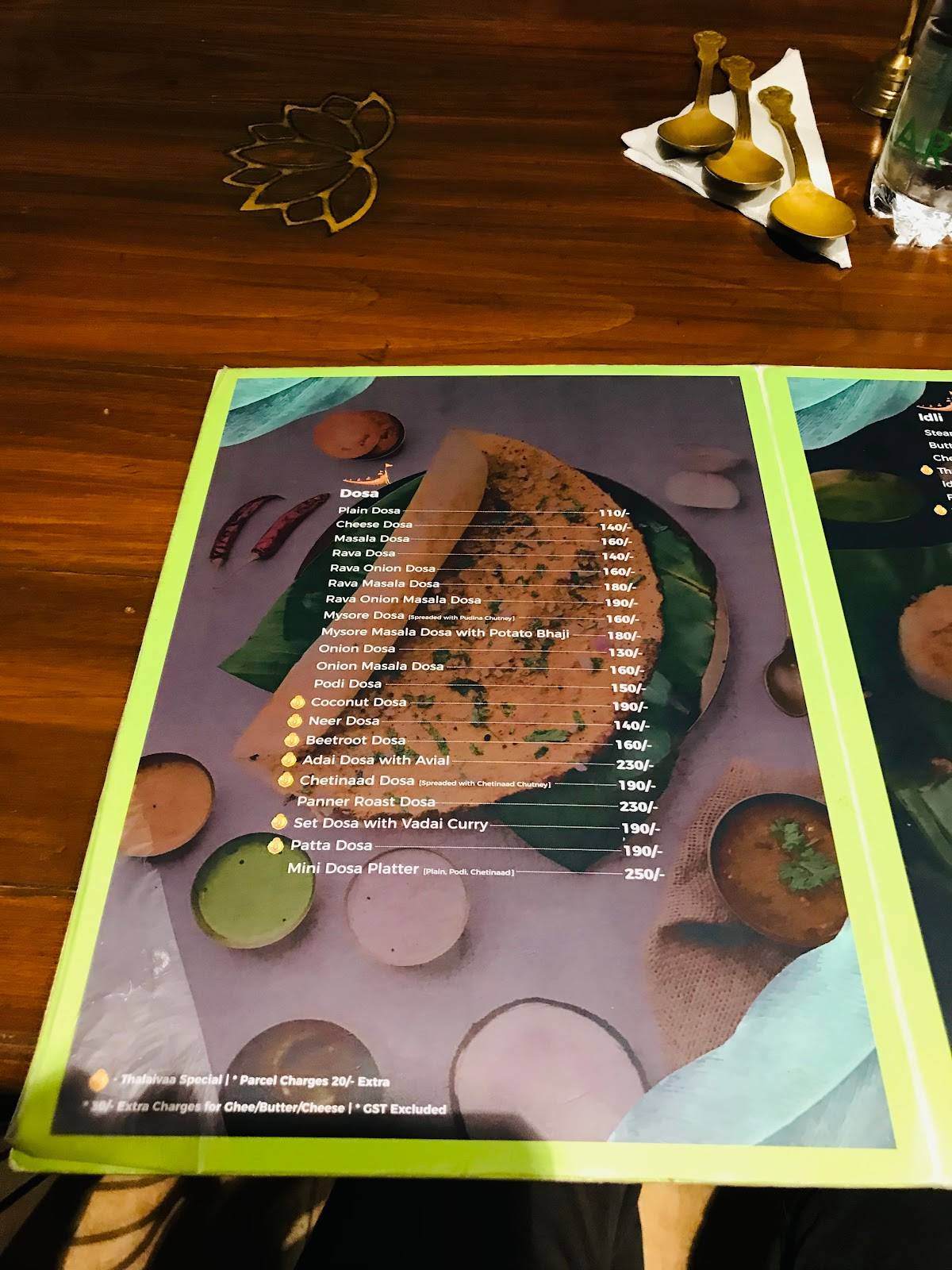 Menu at Thalaivaa South Indian Restaurant, Surat, LG/7-8-21