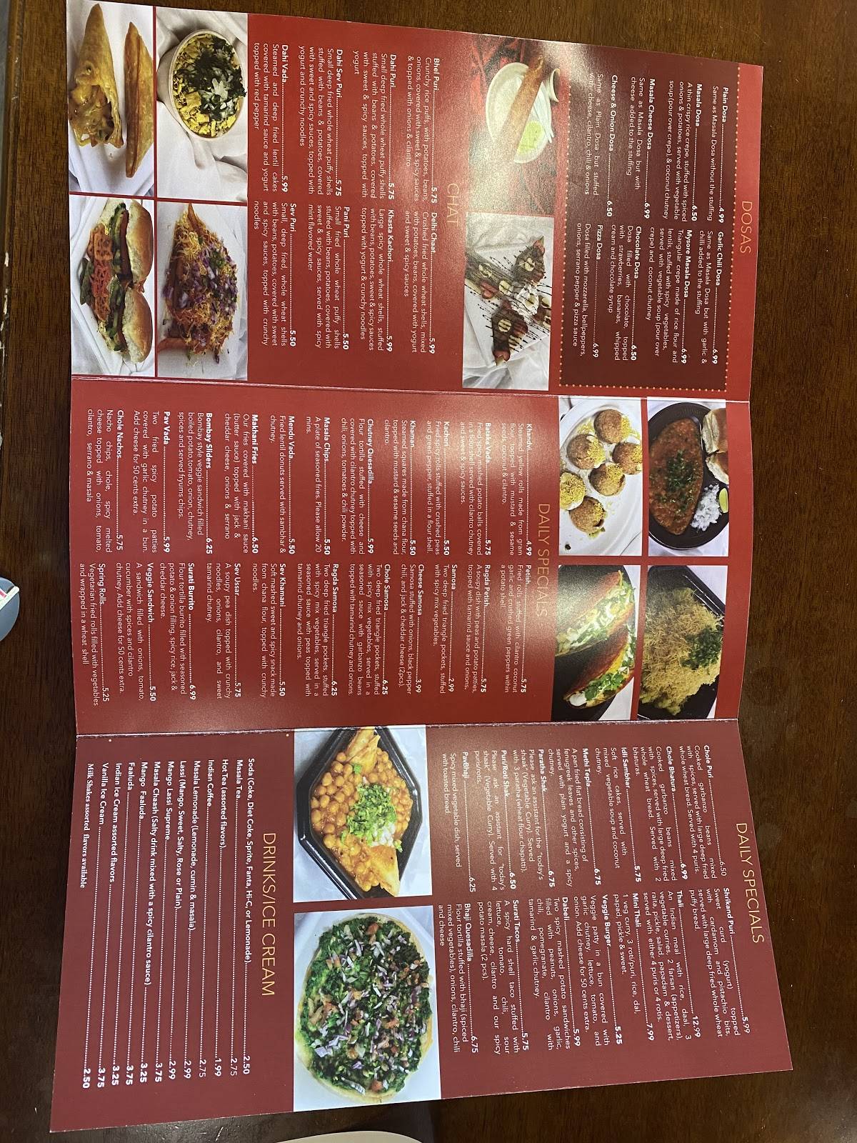 Menu at Surati Farsan Mart restaurant, San Diego
