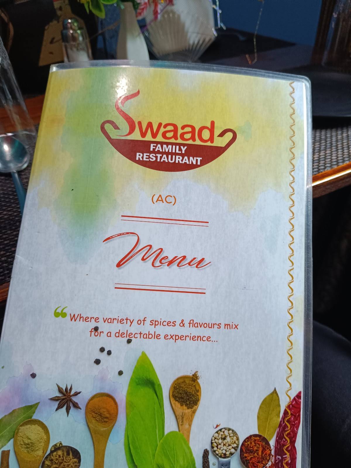 Menu at Swaad Family Restaurant, Cortalim, House no. 585/6 sotrant