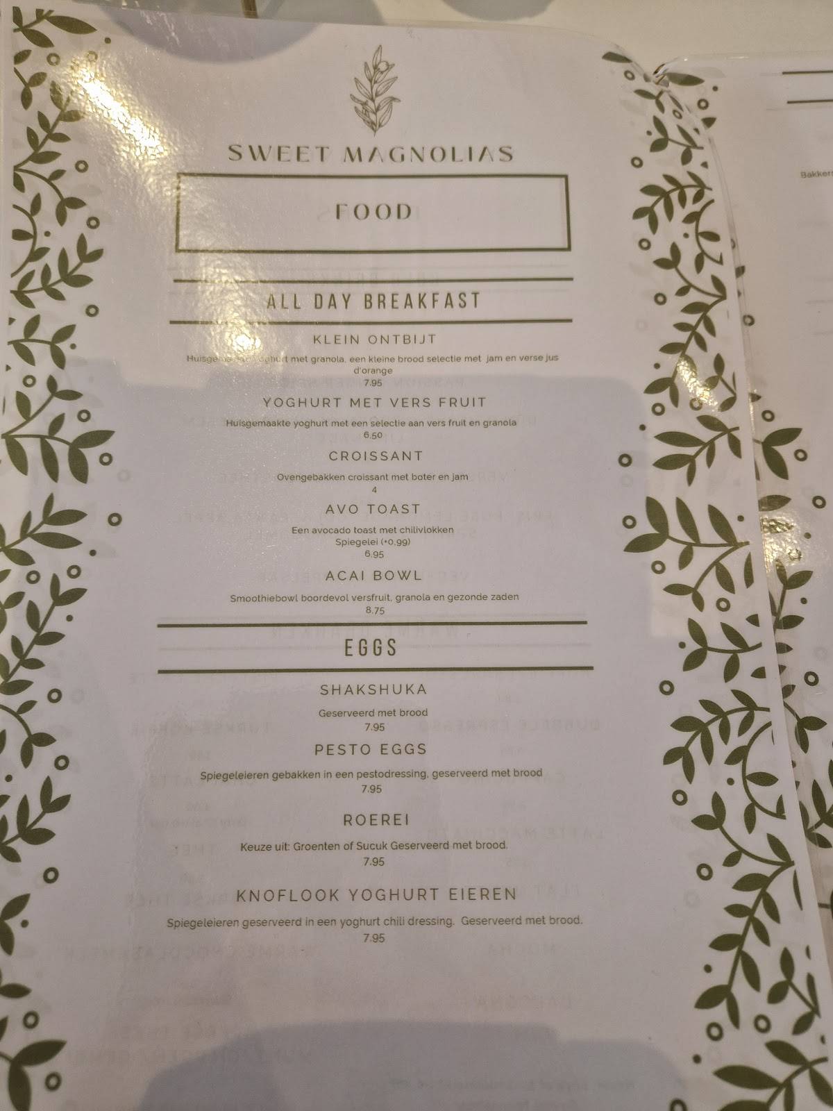 Speisekarte von Sweet Magnolias Bakery, Rotterdam