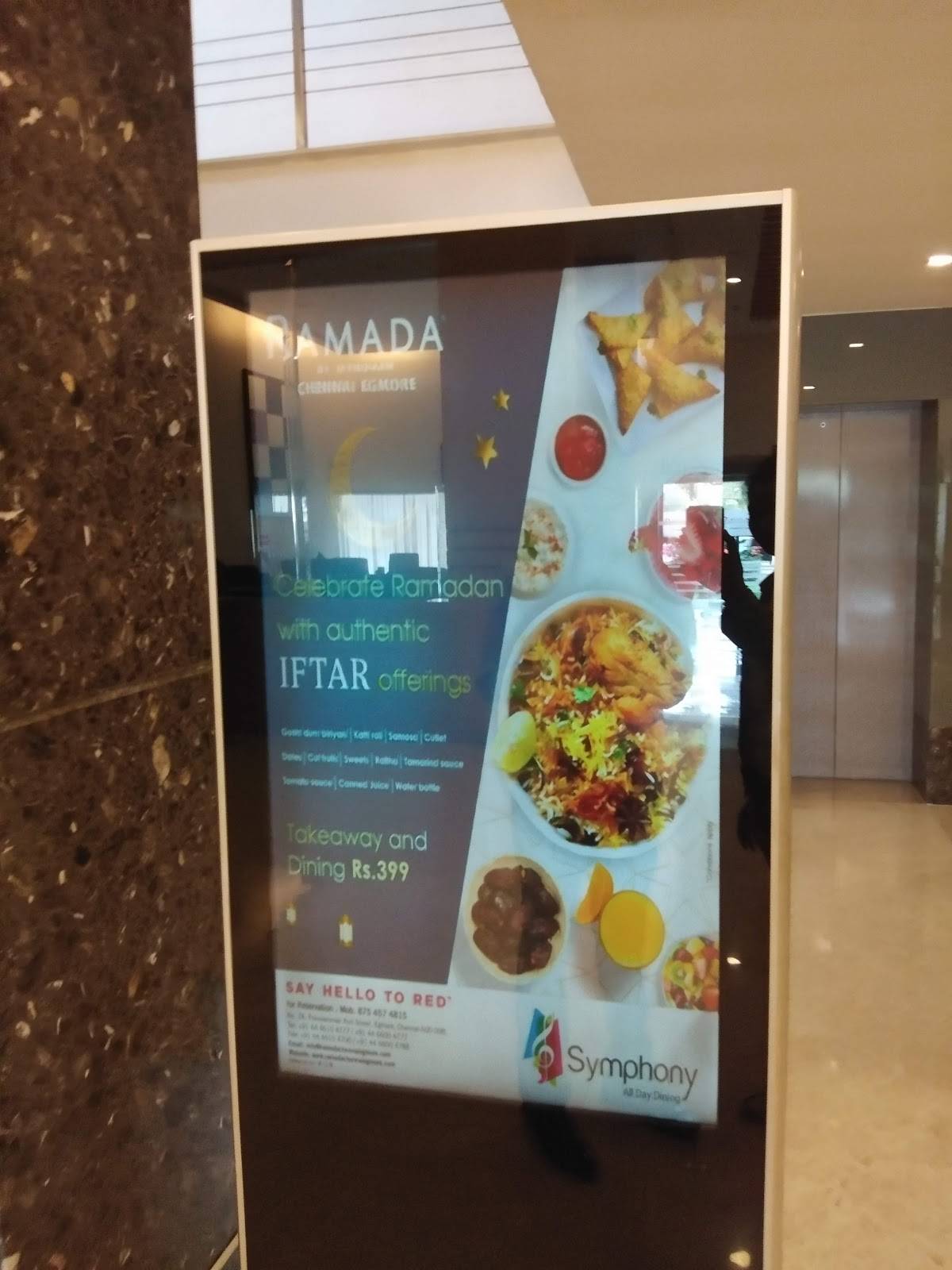 Menu at Symphony - Ramada, Chennai, 2A