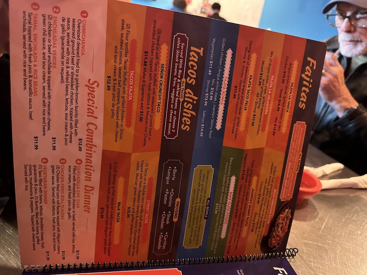 Menu at TACO FELIX 2 restaurant, Southaven