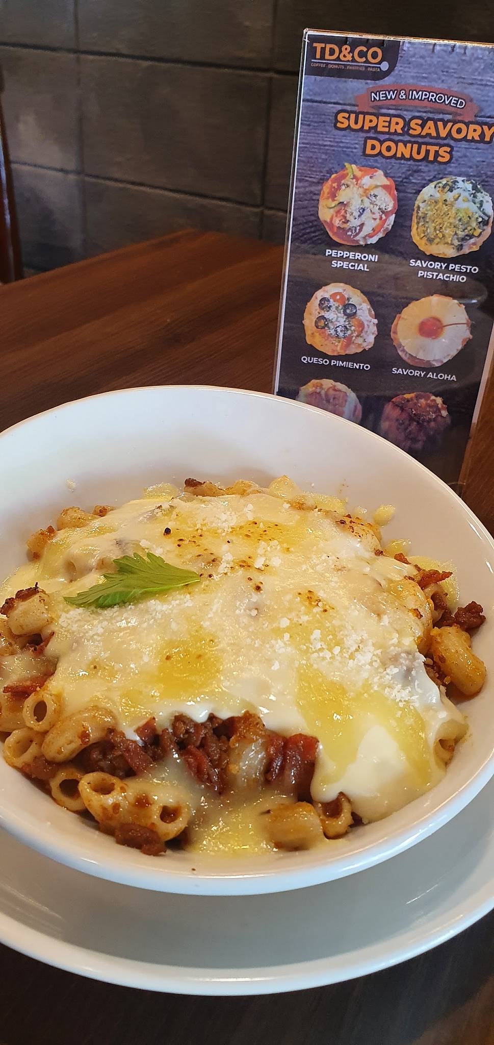 Menu at TD&CO, Quezon City