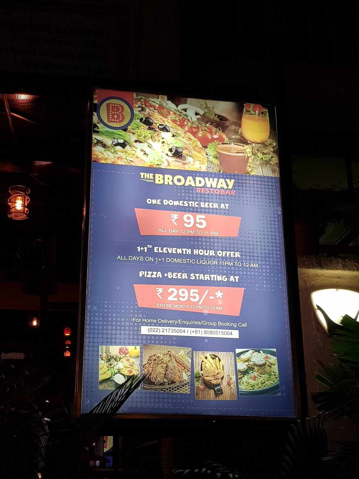 Menu at THE BROADWAY, Thane