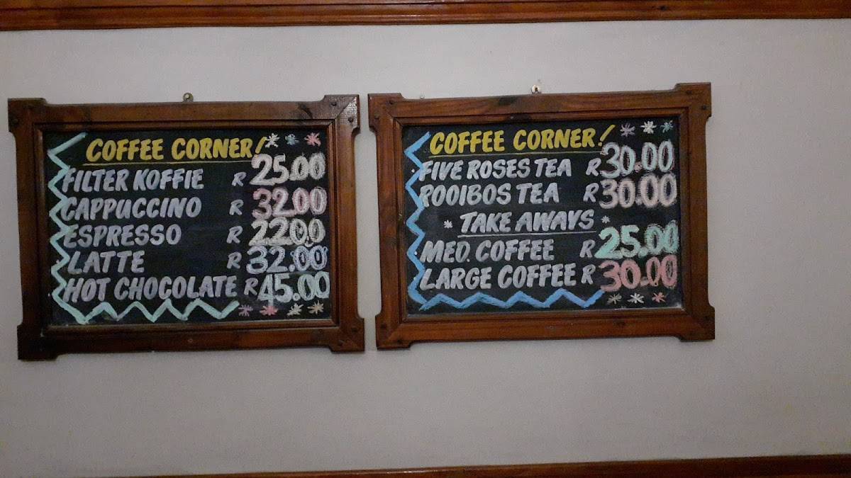 Menu at THE HAMLET Country Lodge Restaurant, Prince Alfred Hamlet