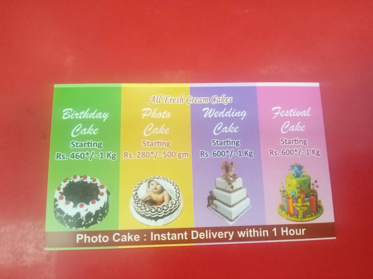 Menu at THE HAPPY CAKE GALLERY(Happy Bakers), Ahmedabad