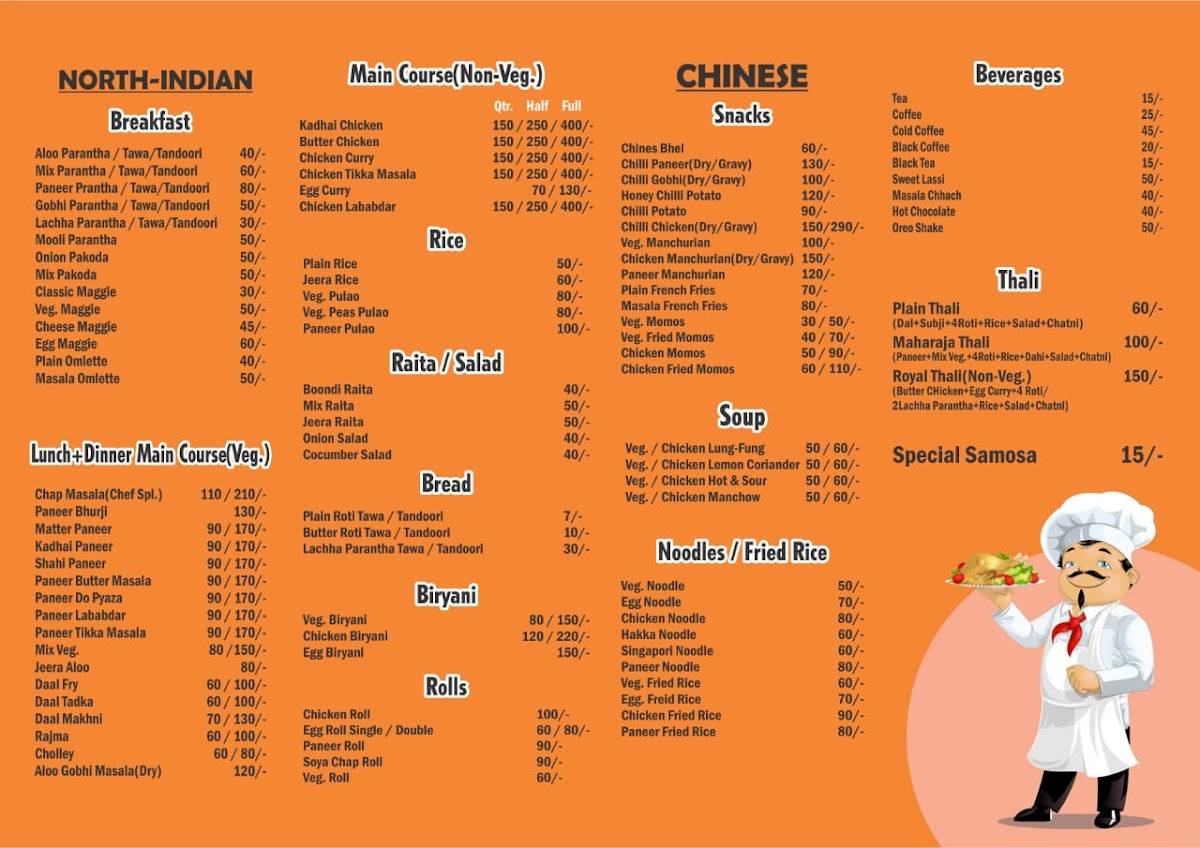 Menu at THE HERITAGE RESTRO, Selakui