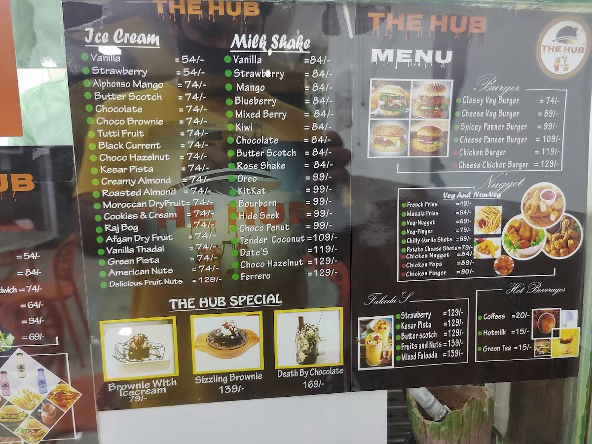 Menu at THE HUB CAFE, Dharmapuri